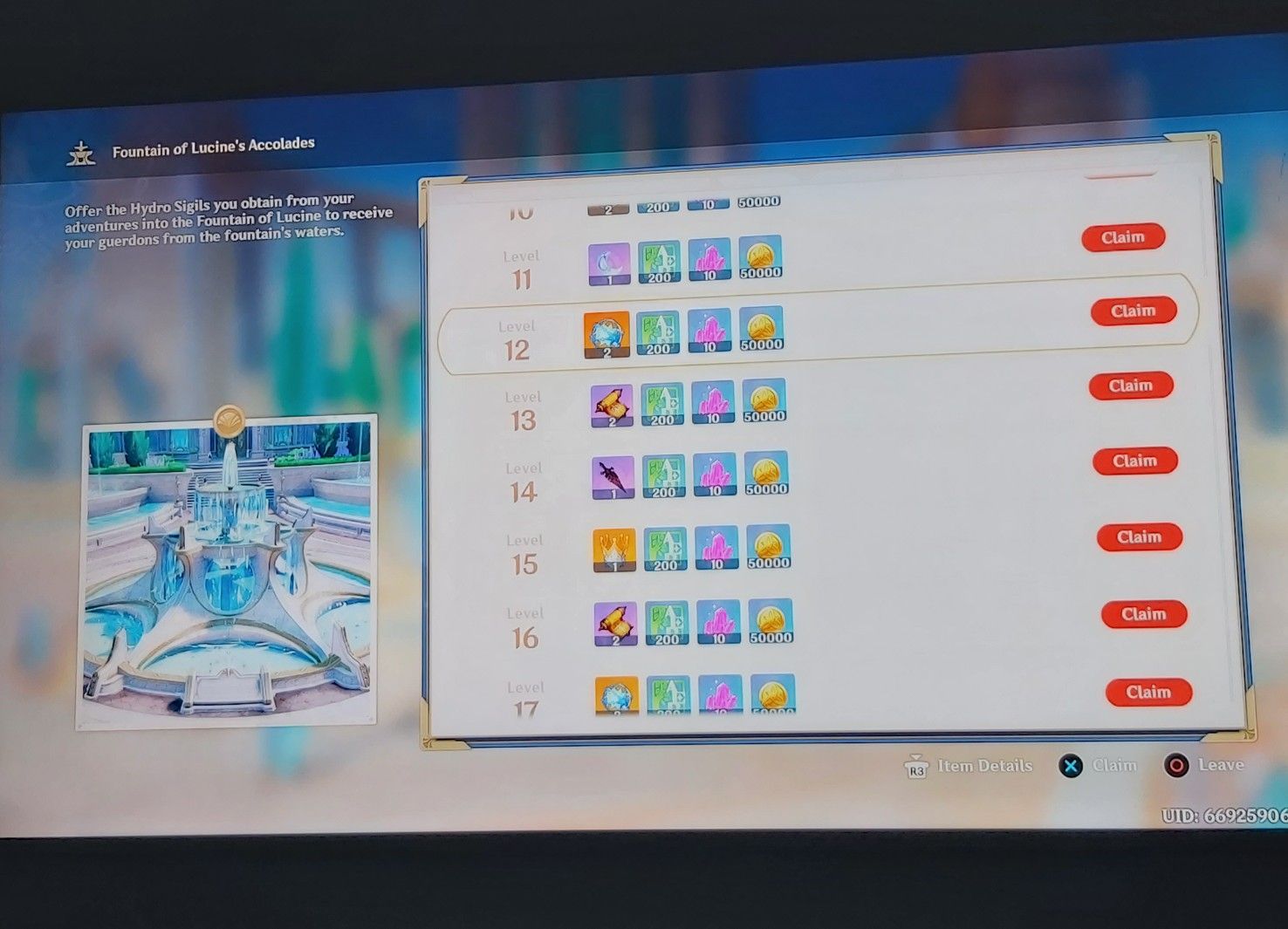 So I just realized there's a place to spend hydro sigils.... Genshin ...