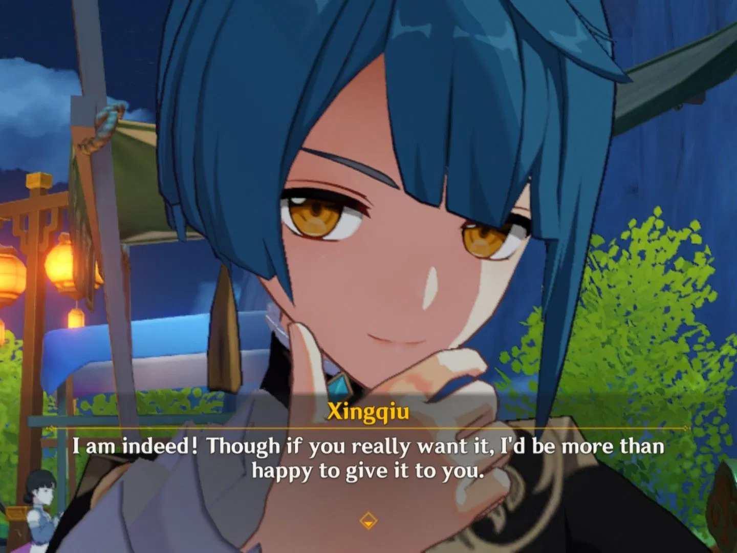 What does the Paimon say? Glug glug glug... And turn into a fish ...