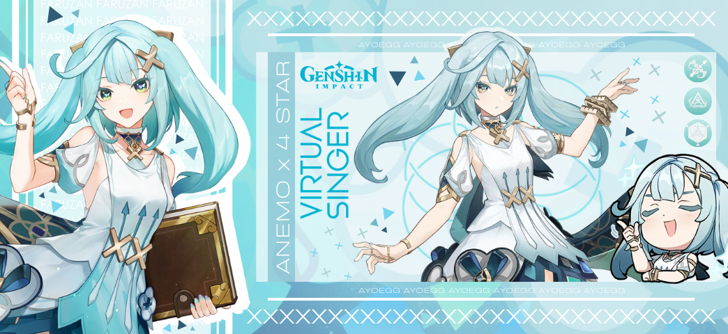 Project Sekai Inspired Custom Genshin Banners: VIRTUAL SINGER Genshin ...