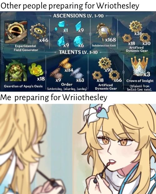 I’m ready for Wriothesley’s banner Genshin Impact | HoYoLAB