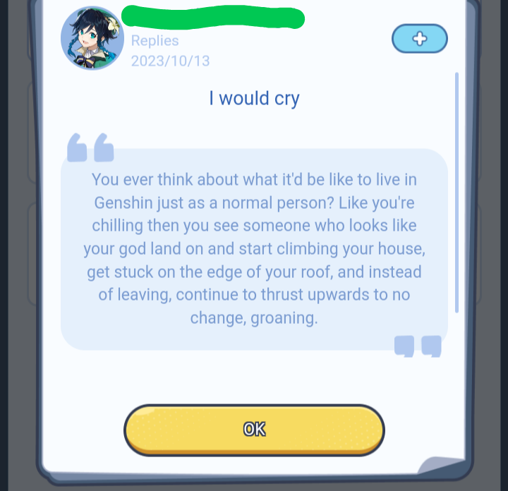 Thank you Venti aka the God I kept thinking of while writing this Genshin Impact | HoYoLAB