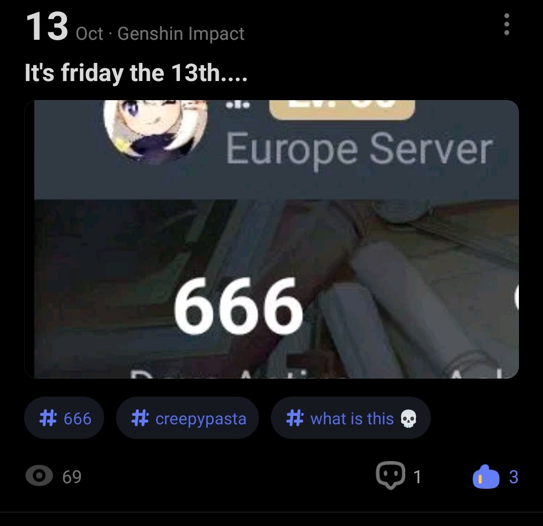 When all the numbers are... Genshin Impact | HoYoLAB