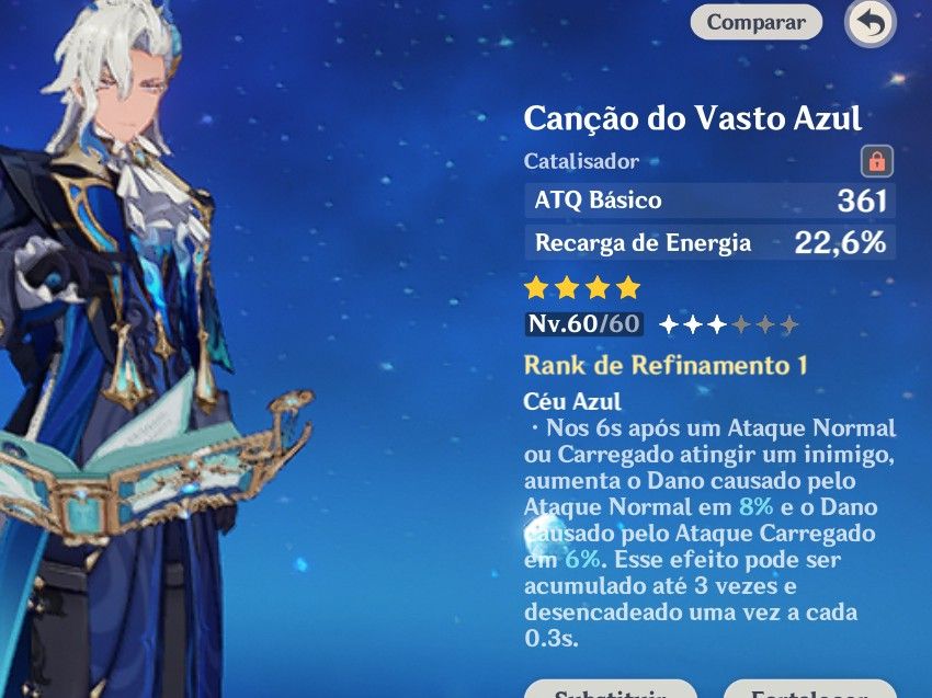 Qual arma é melhor para o Neuvillette? eu ganhei a arma do evento hoje ...