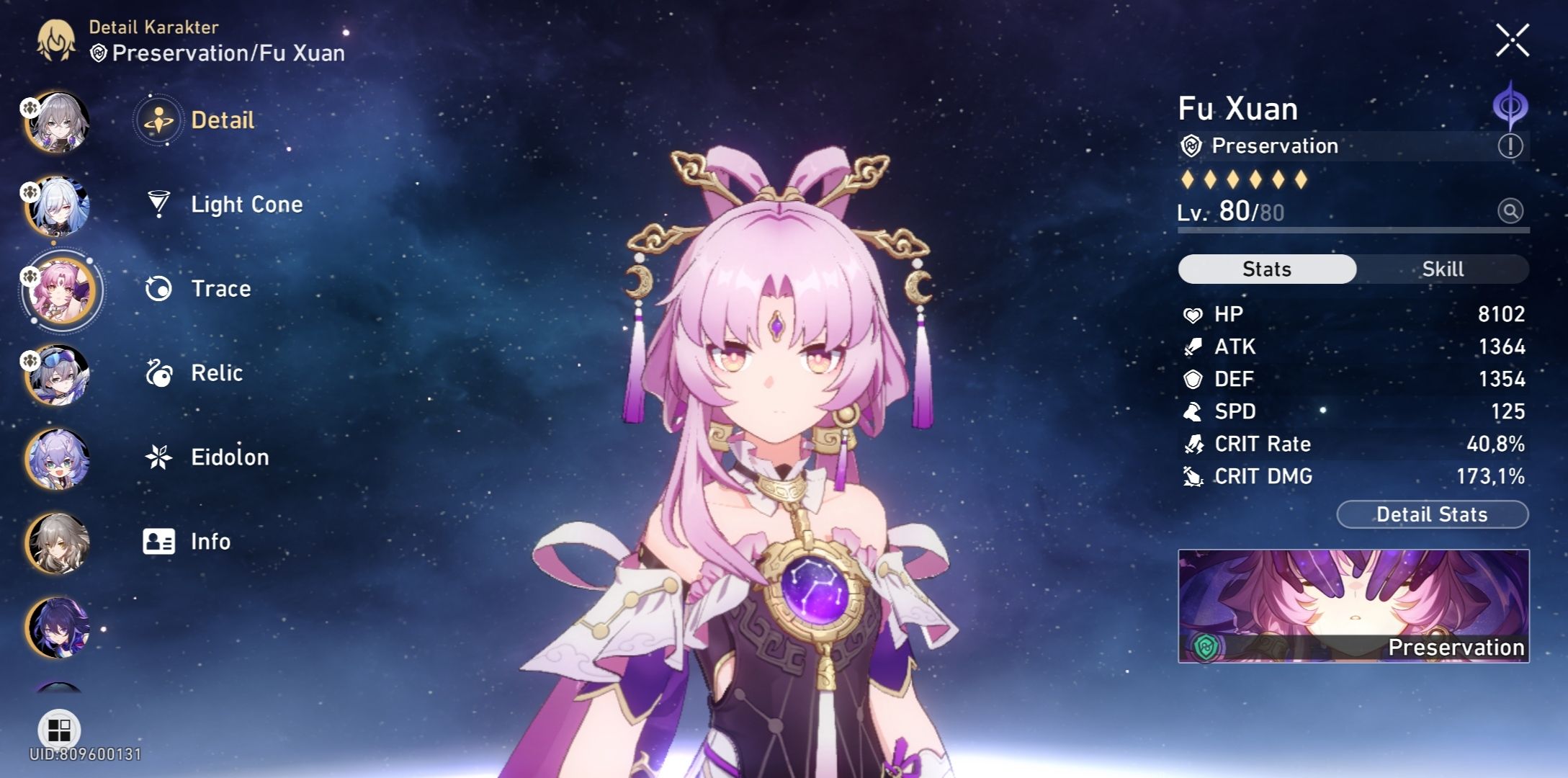 Selesai Build Fu Xuan Honkai: Star Rail | HoYoLAB