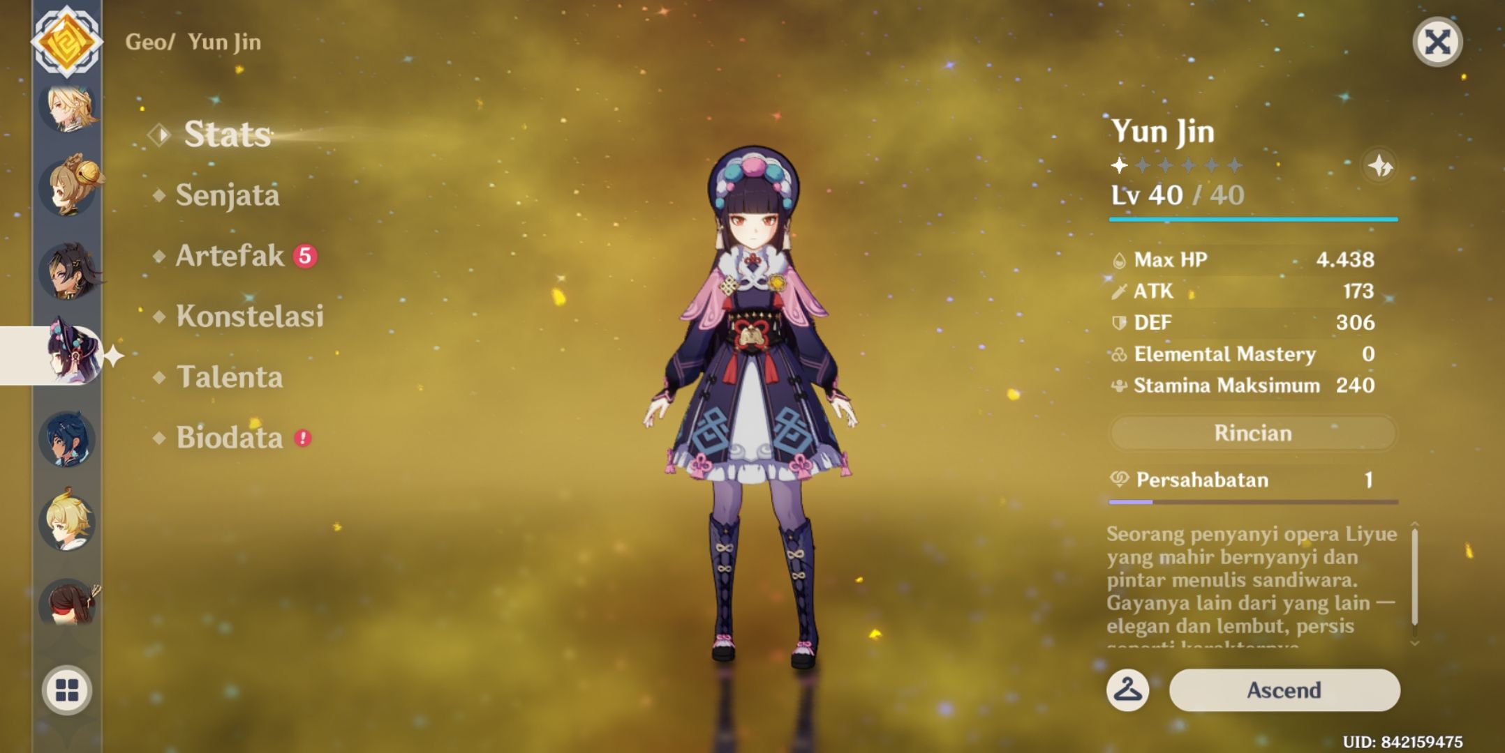 mau tanya,yun jin bagus ga ya kalo di build Genshin Impact | HoYoLAB