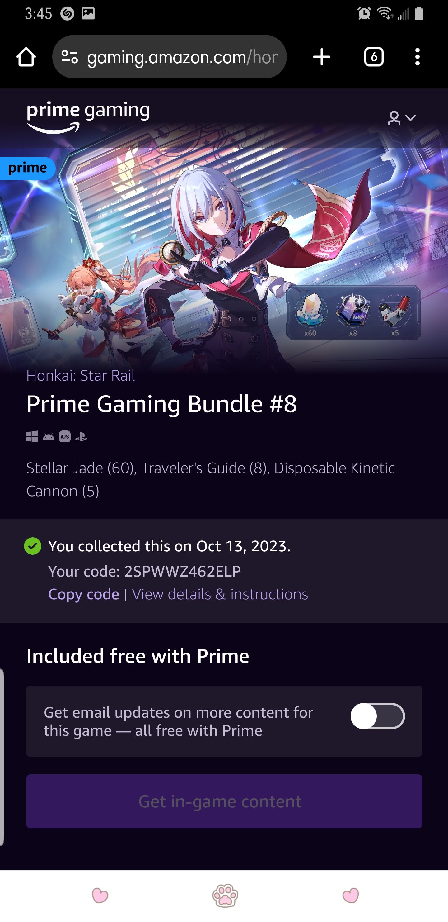 [EDIT: REDEEMED] LAST HSR PRIME BUNDLE! Bundle #8 Honkai: Star Rail ...