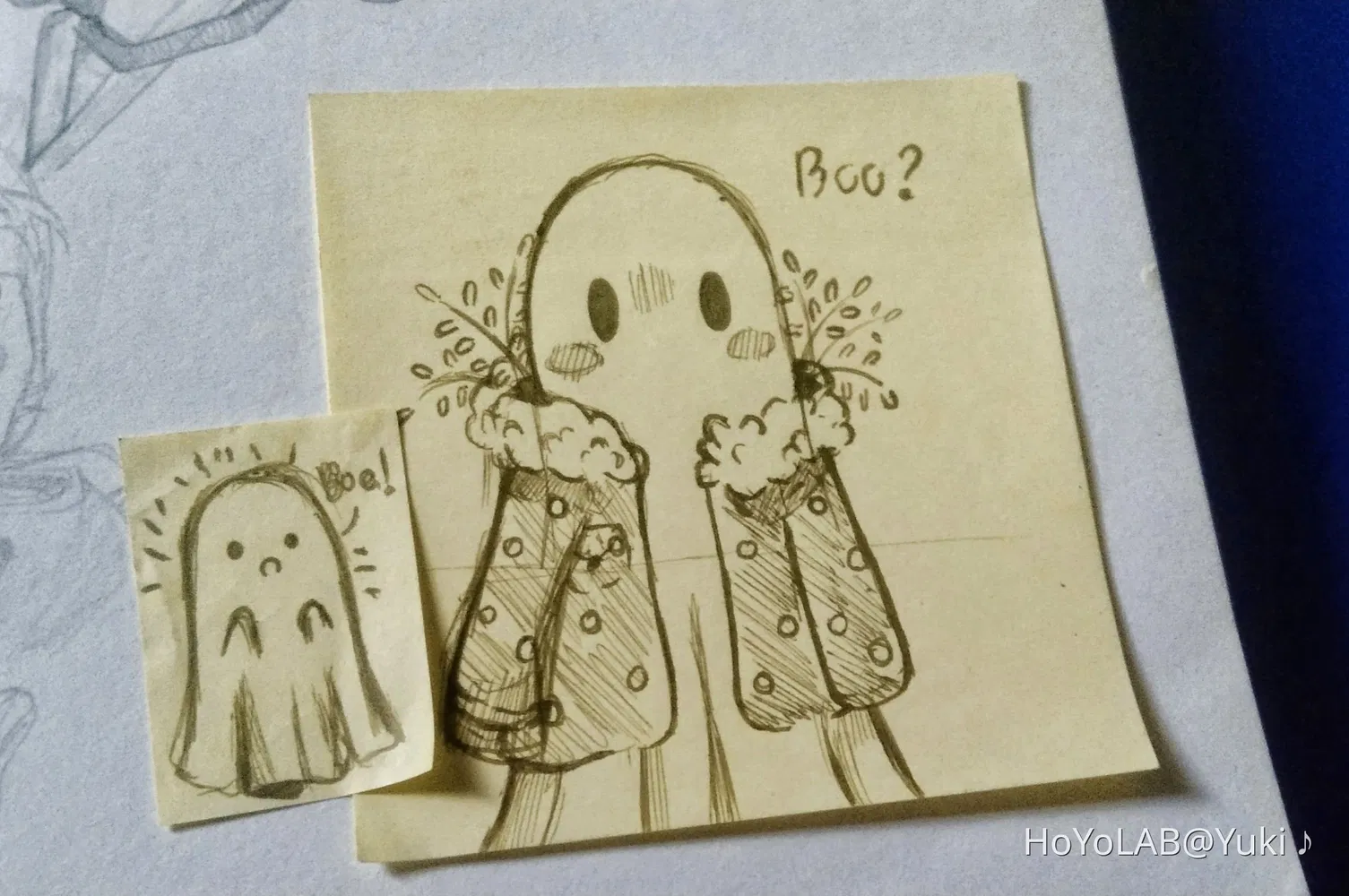 Random art on sticky notes | HoYoLAB