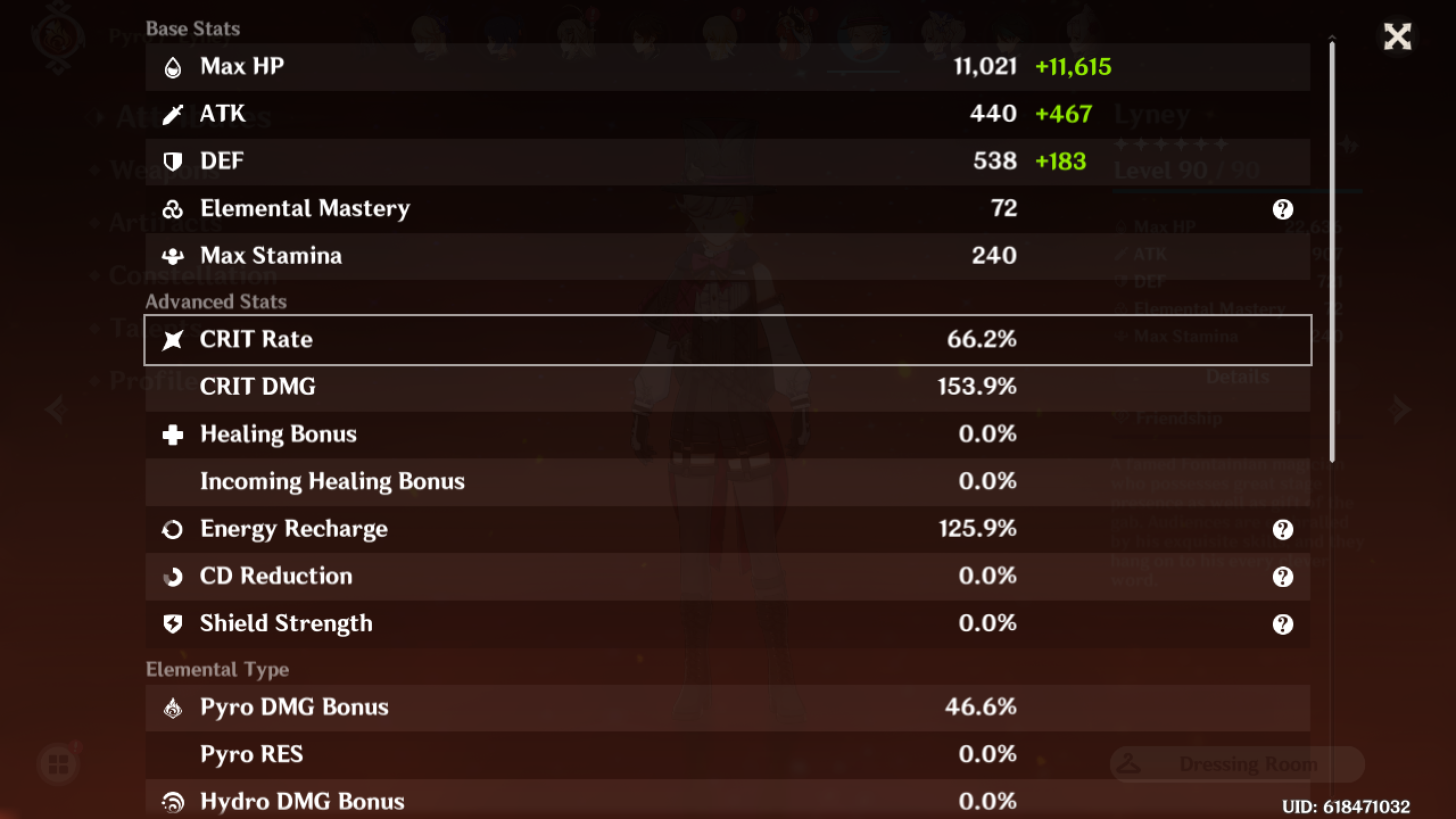 My Lyney build, working progress. Genshin Impact | HoYoLAB