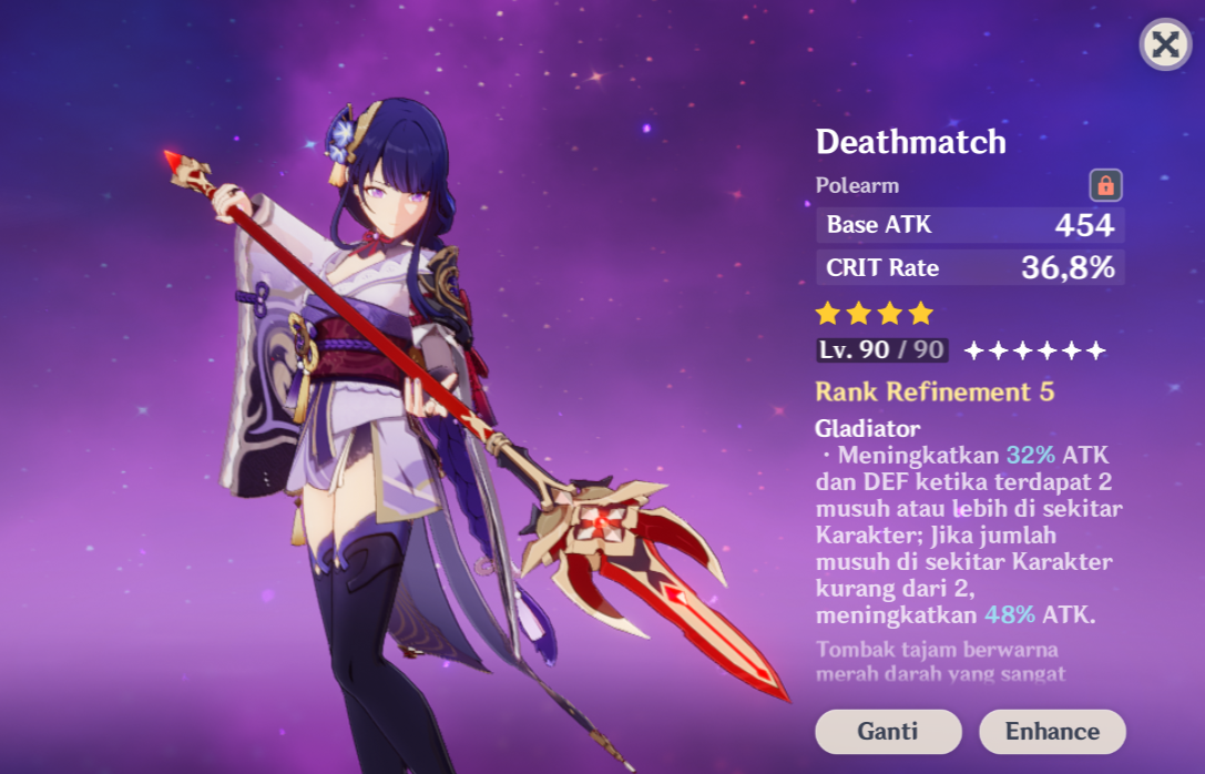 Raiden build EM, build ER sama-sama enak, kali ini build Skill E juga ...