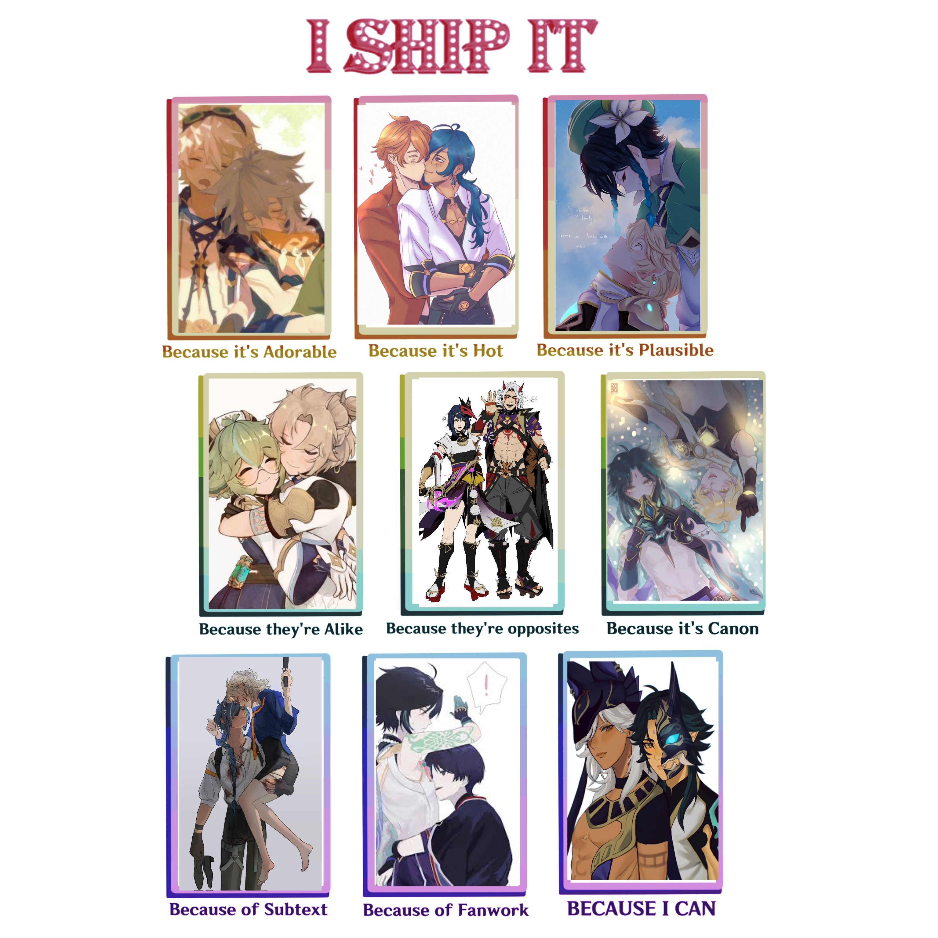 I Ship it because.. Genshin Impact | HoYoLAB