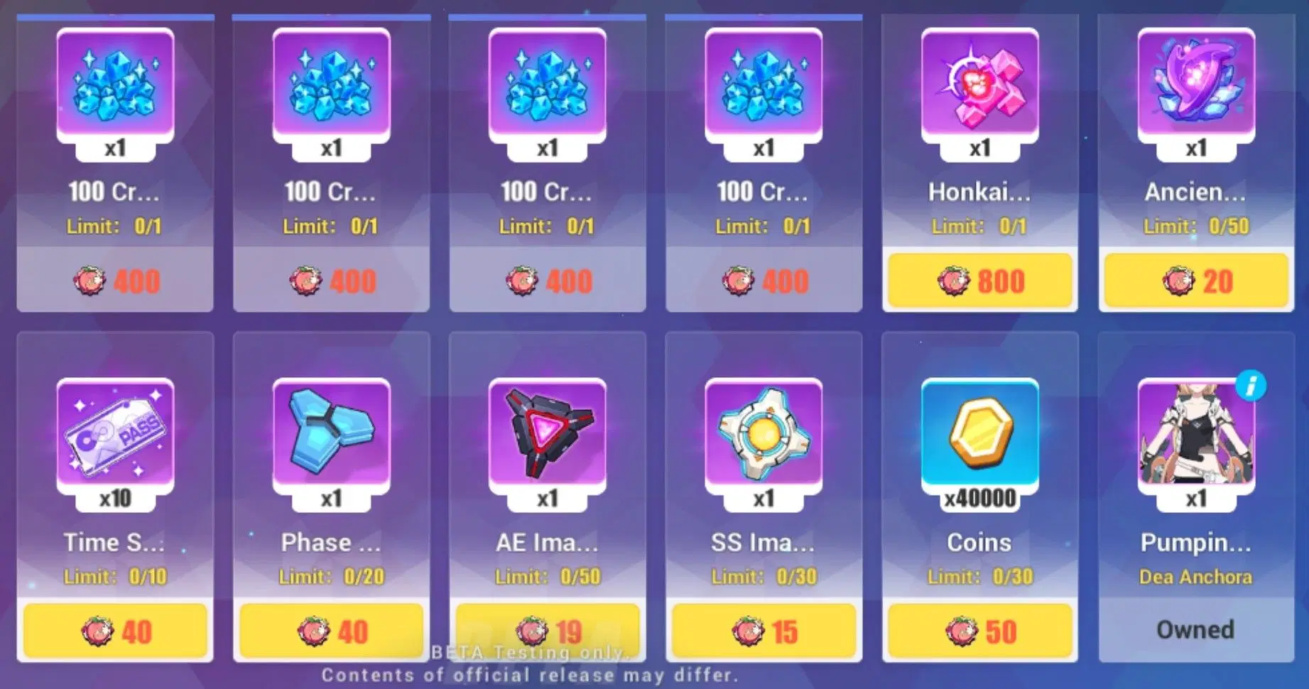 [v7.0 Beta Guide] Version Overview Guide - Re: Promise to Luna Honkai ...