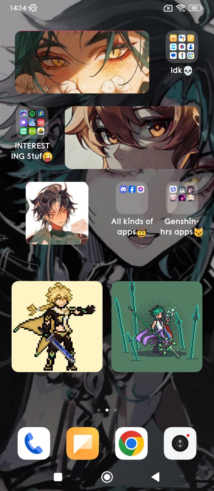 My phone set up.... Genshin Impact | HoYoLAB