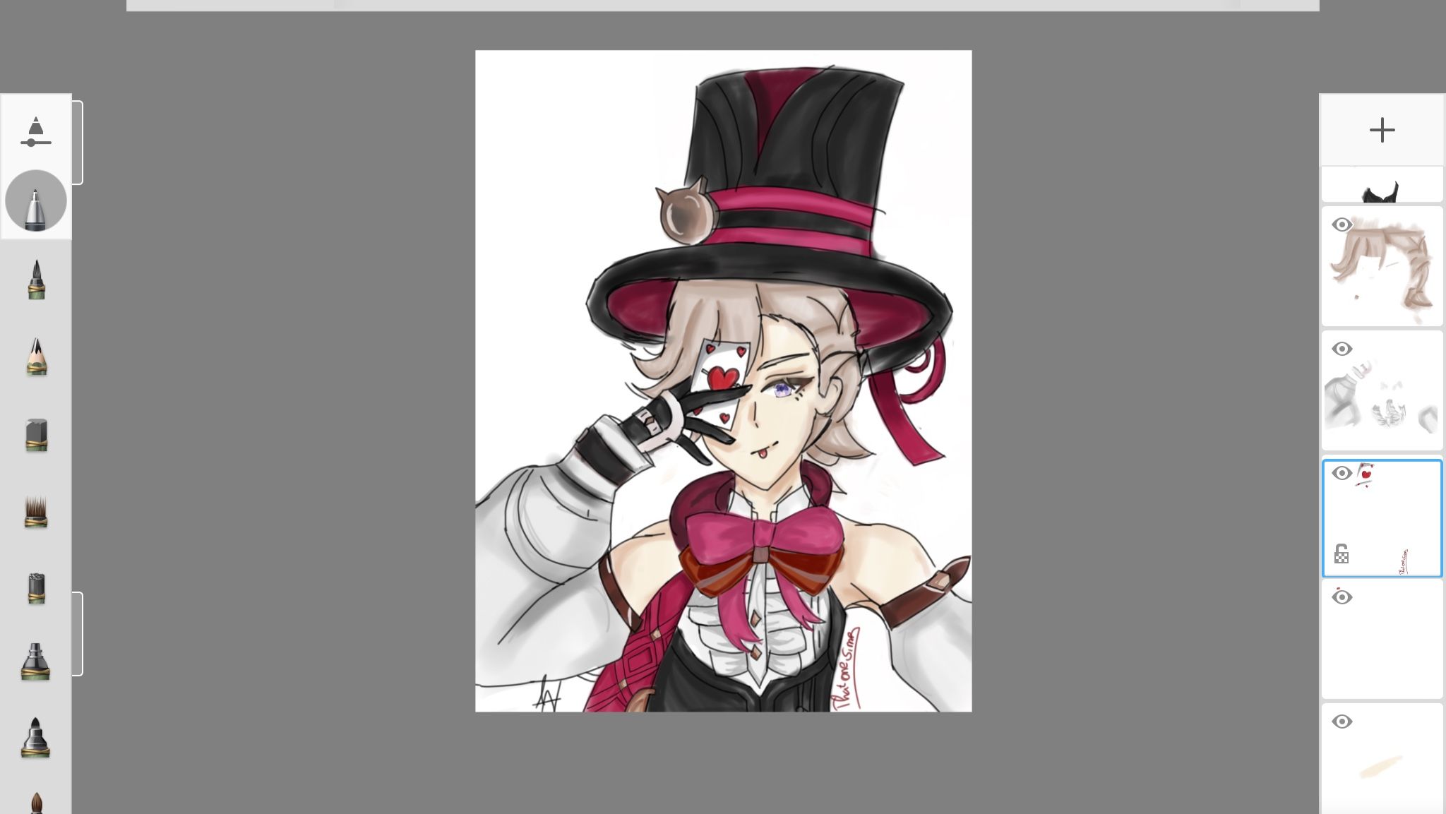 Finished Lyney drawing ;3 Genshin Impact | HoYoLAB