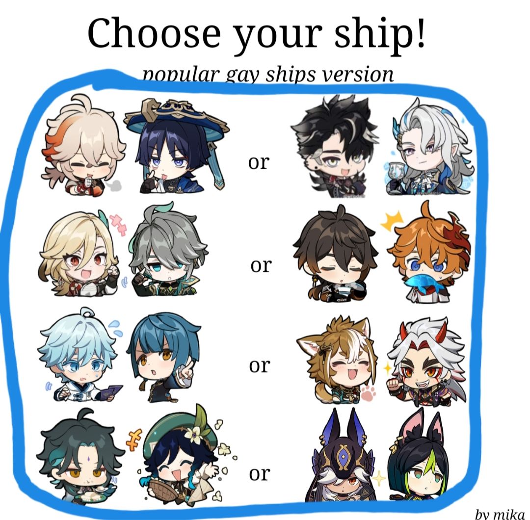 Choose your ship Genshin Impact | HoYoLAB