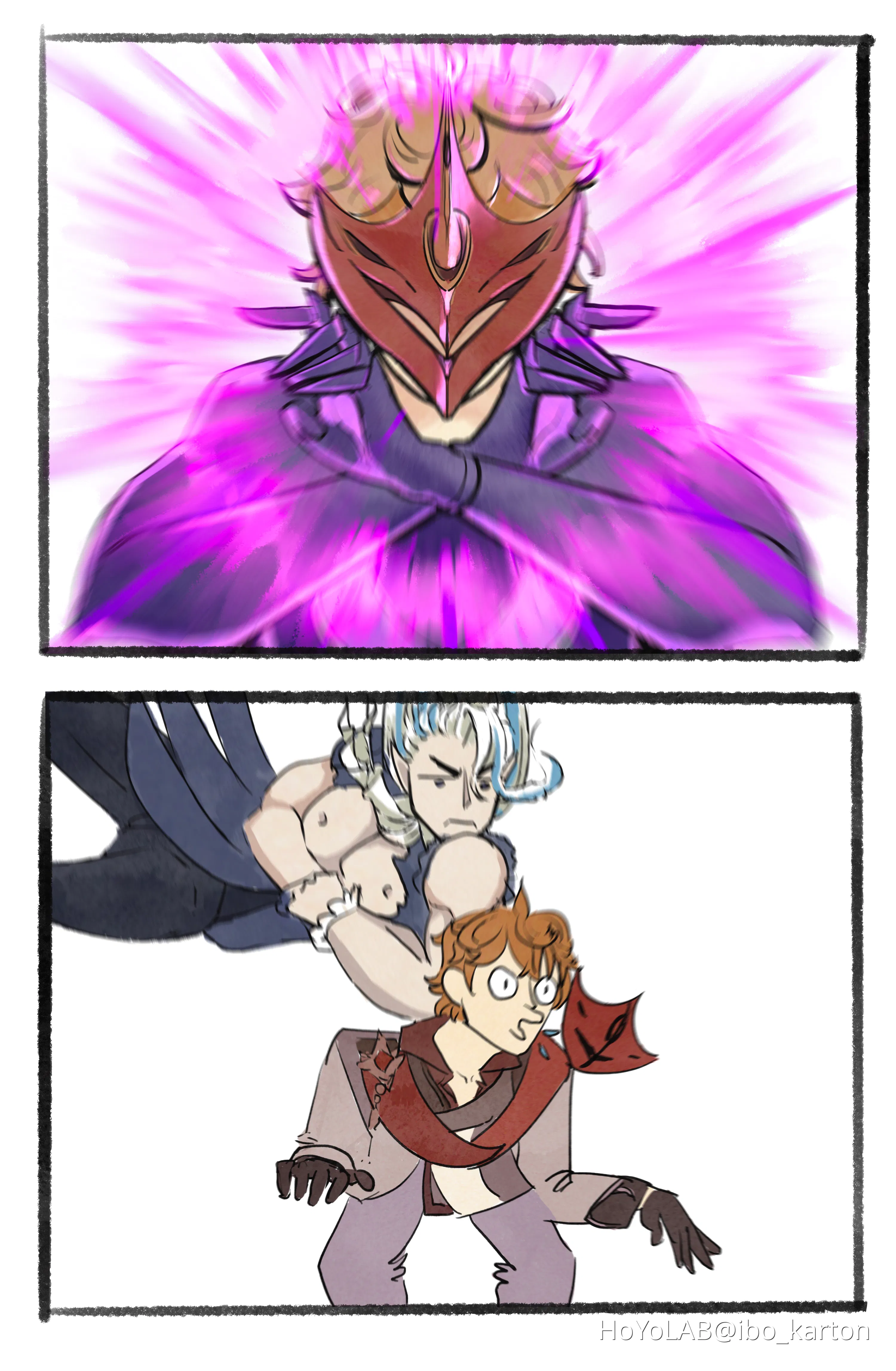 I drew a lot of memes with Neuvillette(Here are all), but my ritual ...