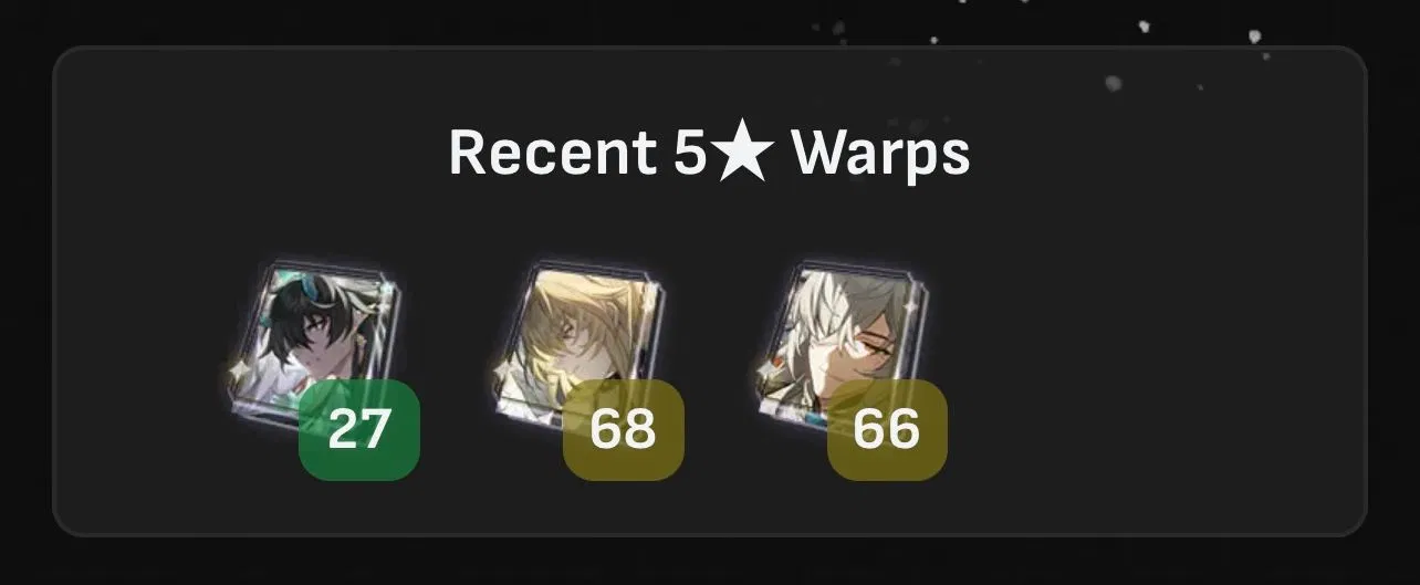 HSR Pulls So Far Honkai: Star Rail | HoYoLAB