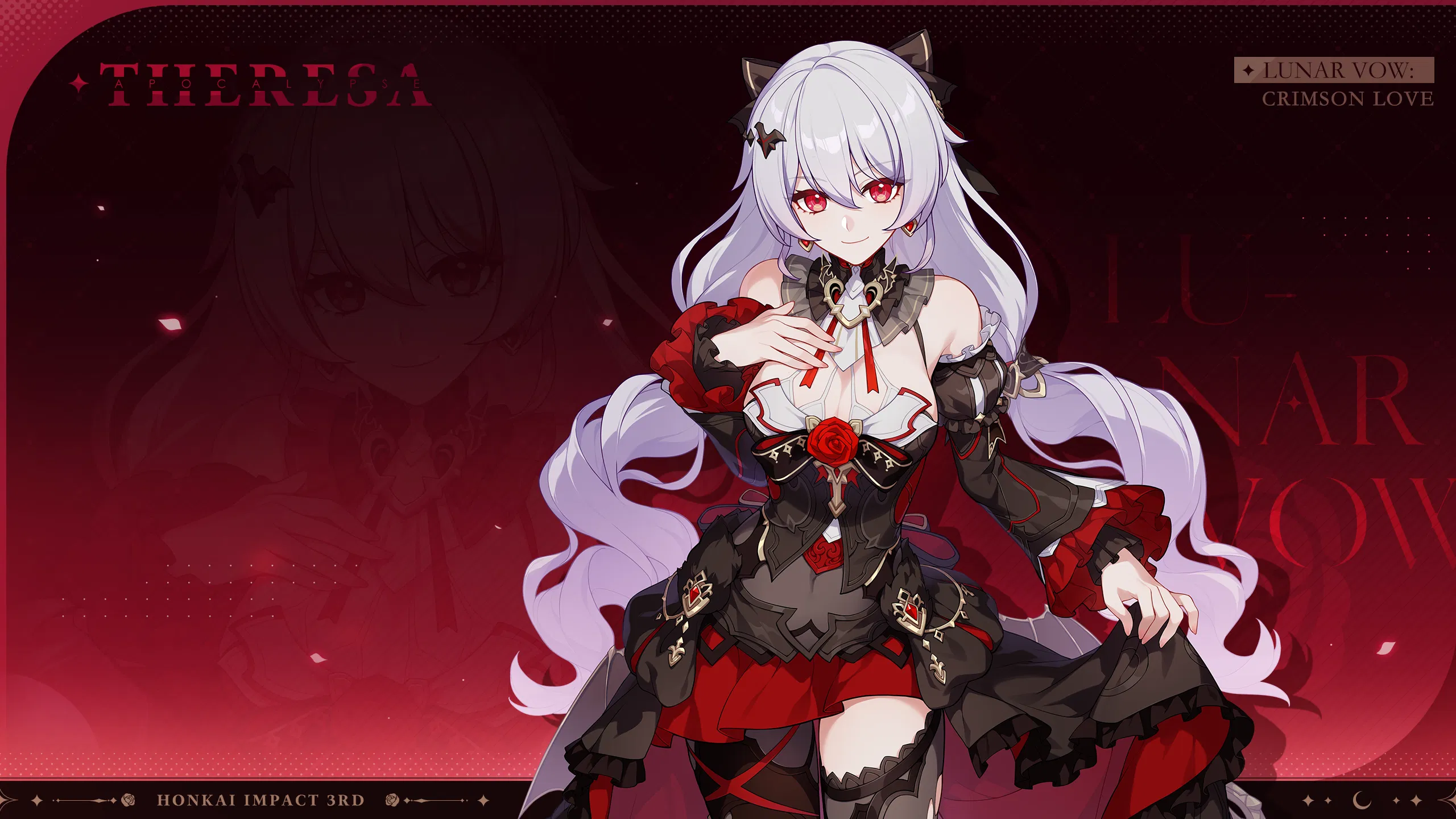 Lunar Vow Crimson Love: Theresa Luna Kindred XL Official Beautiful Wallpapers [Honkai Impact 3rd ...