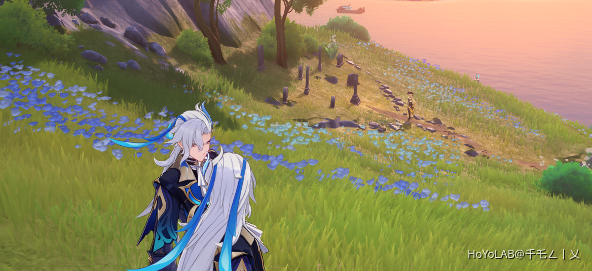 The way Navia is just paying respects to her father and and im just her ...