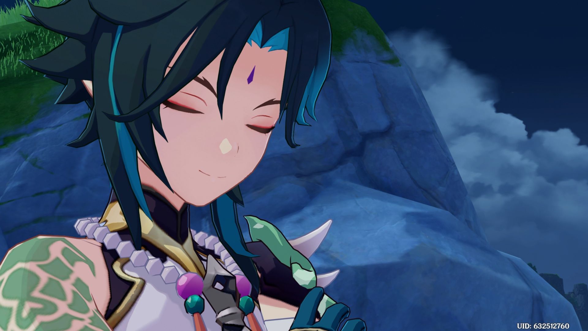 Xiao caught smiling in the the event quest, caught in 4k! Genshin ...