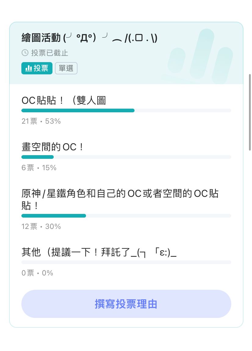 活動需求！交出你的OC！ | HoYoLAB