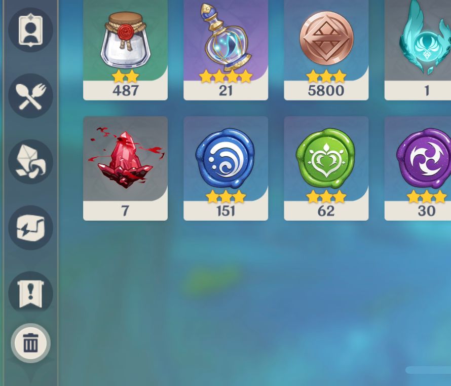 How many left over hydro Sigils are these?? Genshin Impact | HoYoLAB