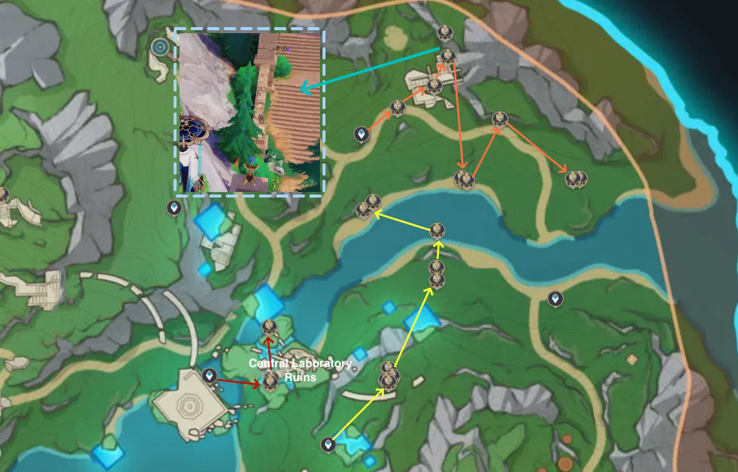 183 Clockwork Meka - Efficient Farming Route Genshin Impact | HoYoLAB