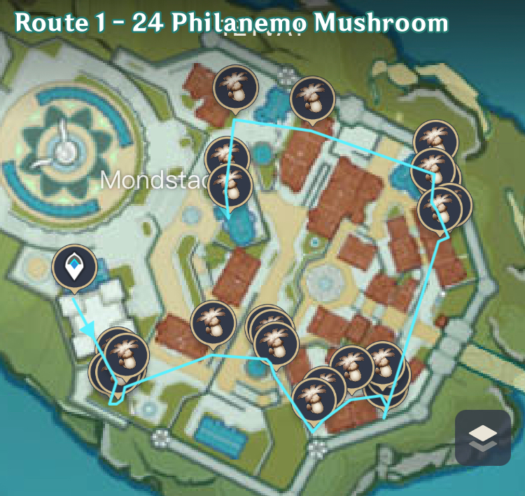 [Genshin Impact] Philanemo Mushroom Farming Route & Guide Genshin ...