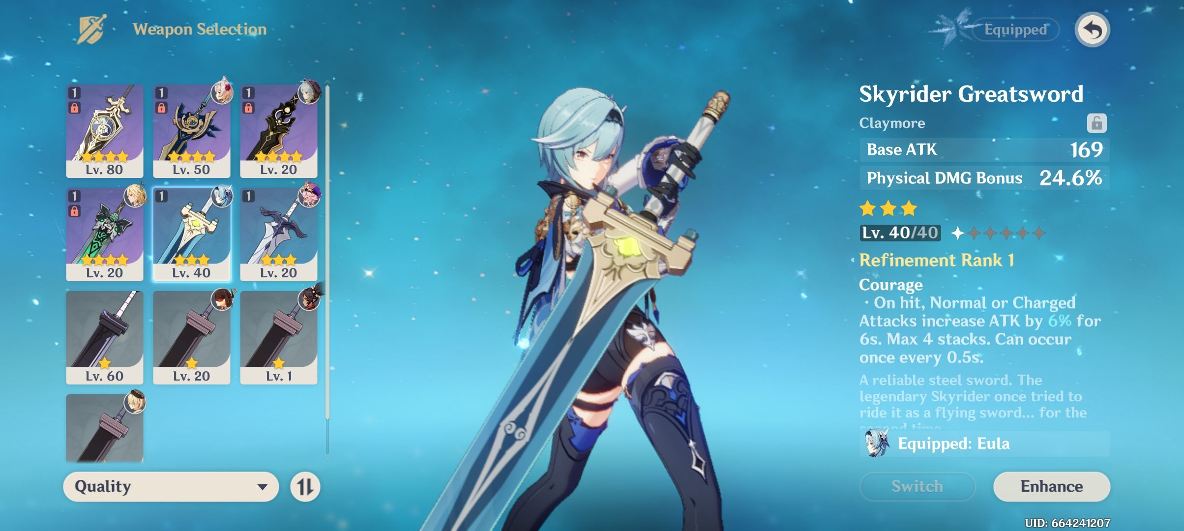 Seems like a Good Weapon For Eula. Genshin Impact | HoYoLAB