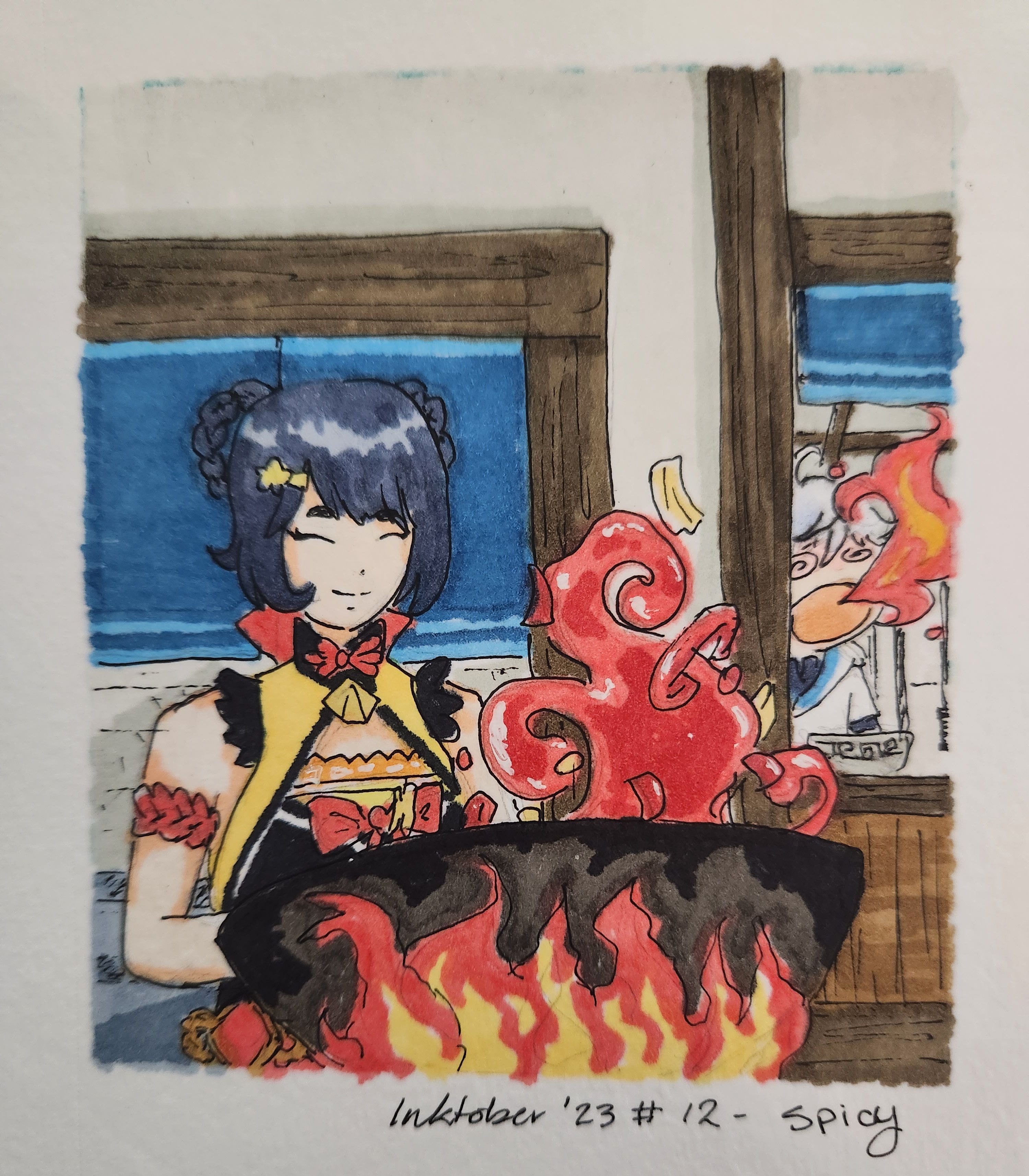 More Inktober fan art Genshin Impact | HoYoLAB