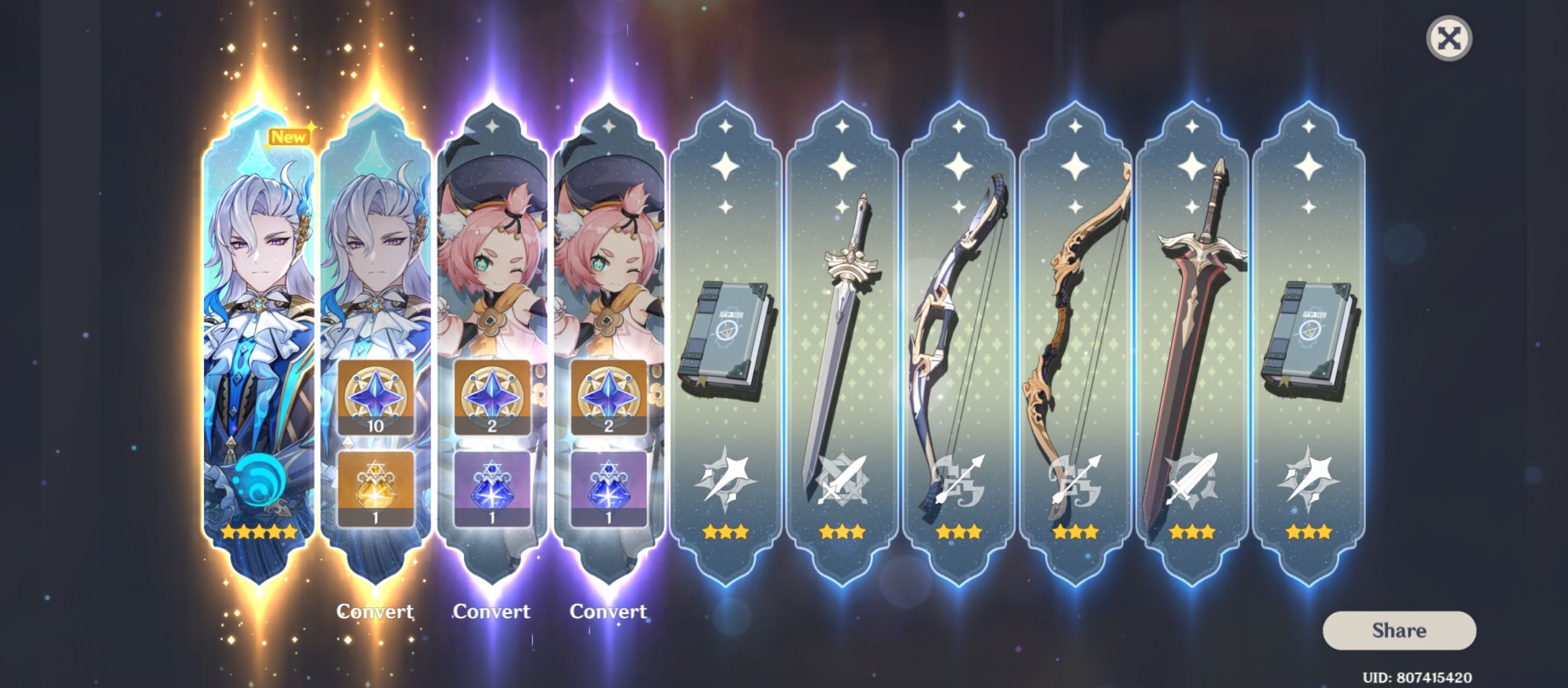 woooohooooo, my first ever double 5 star 10 pull Genshin Impact | HoYoLAB