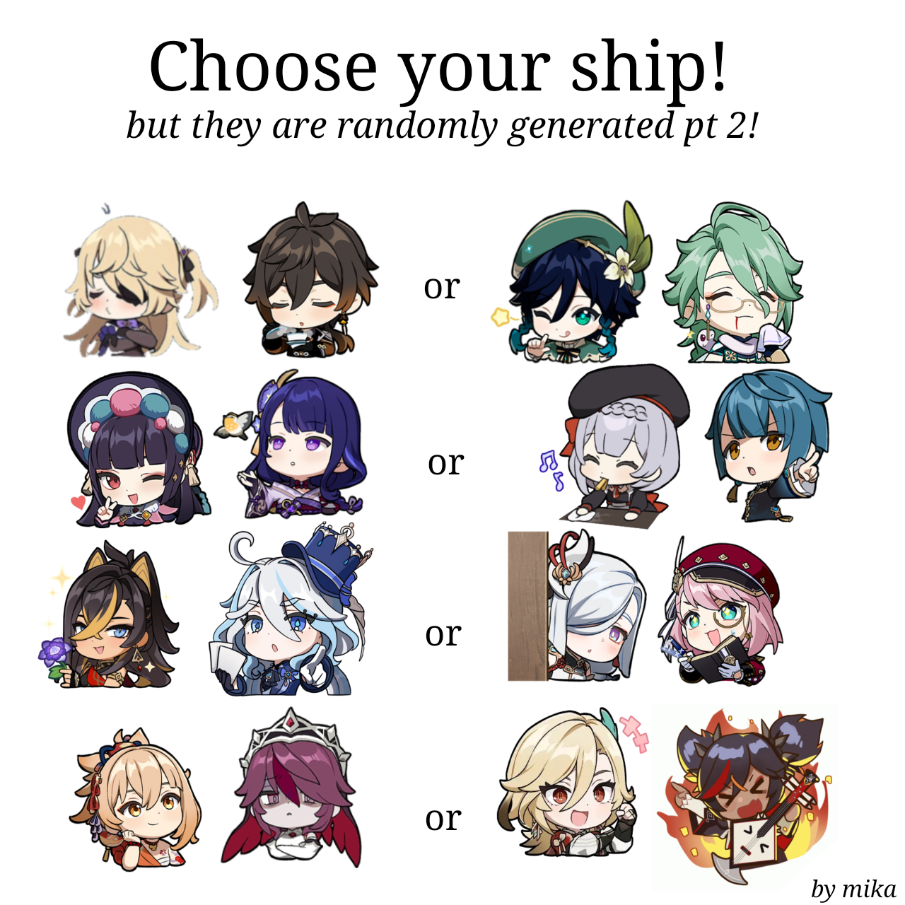 Choose your ship (but they're randomly generated pt 2!) also I try to see how they could ...