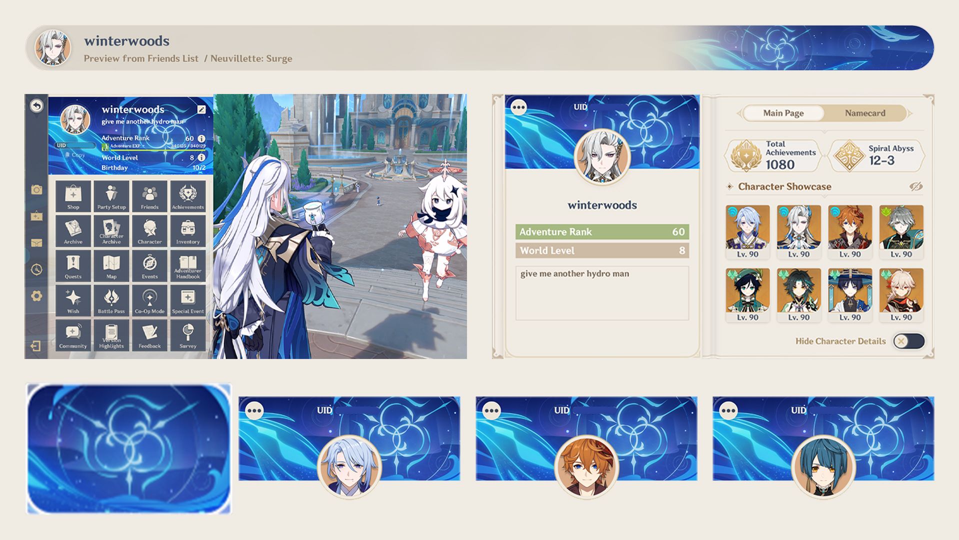 Neuvillette Namecard! Genshin Impact | HoYoLAB