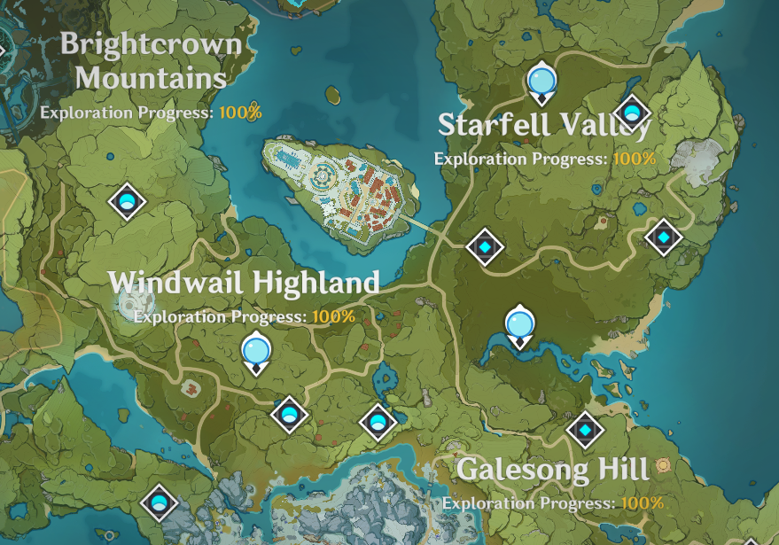 100% Mondstadt Exploration Genshin Impact | HoYoLAB