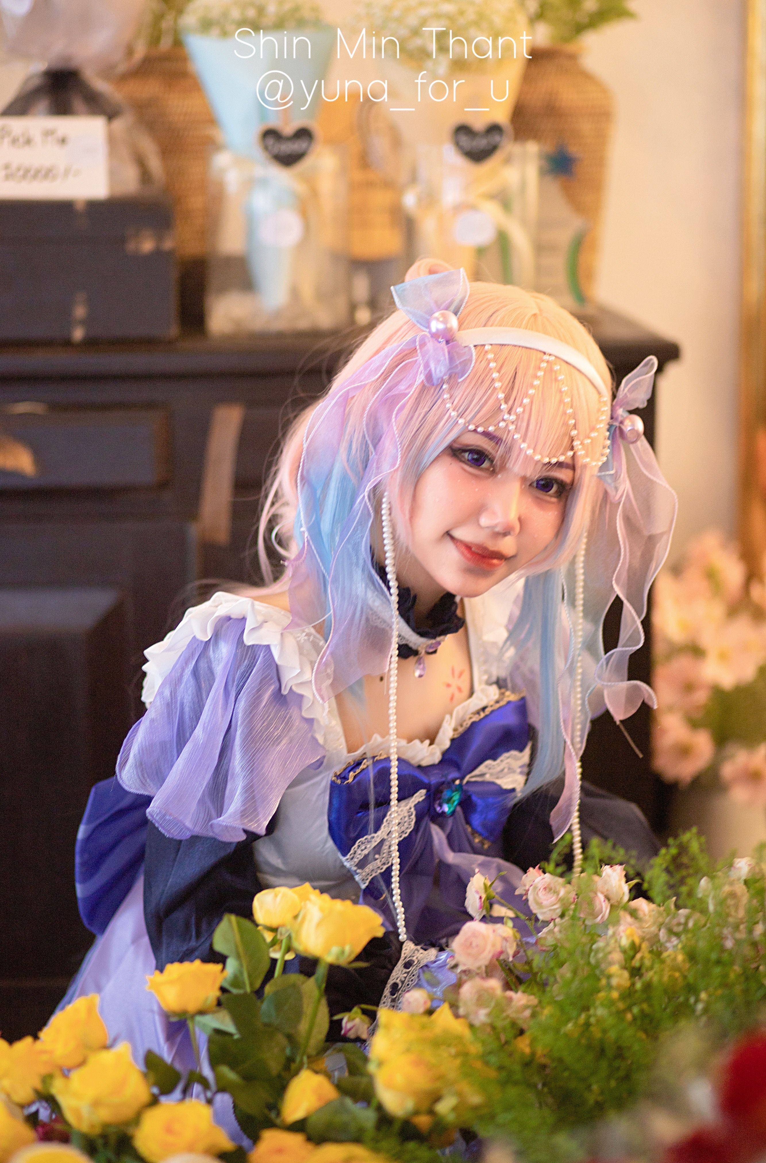 Some pics of my Kokomi maid cosplay💙 Genshin Impact | HoYoLAB