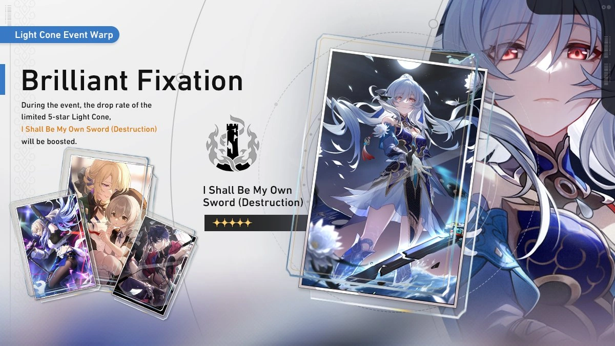[Version 1.4] Phase 1 Brilliant Fixation Light Cone Guides Honkai: Star ...