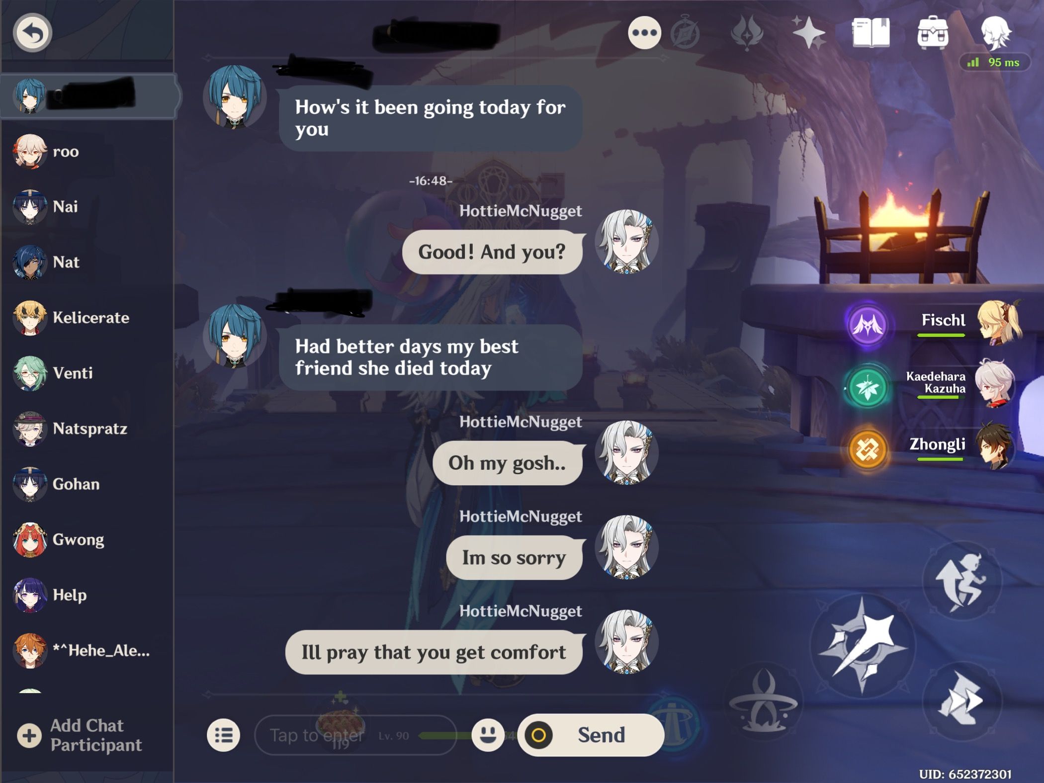 HELP creepy conversation, am i in the wrong? Genshin Impact | HoYoLAB