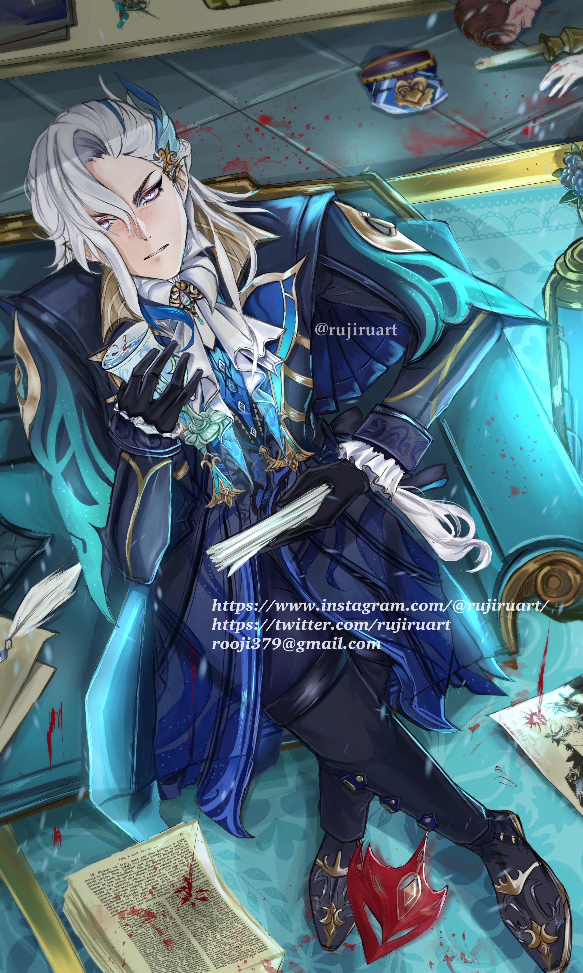 Neuvillette Fanart ⚖️ Genshin Impact | HoYoLAB