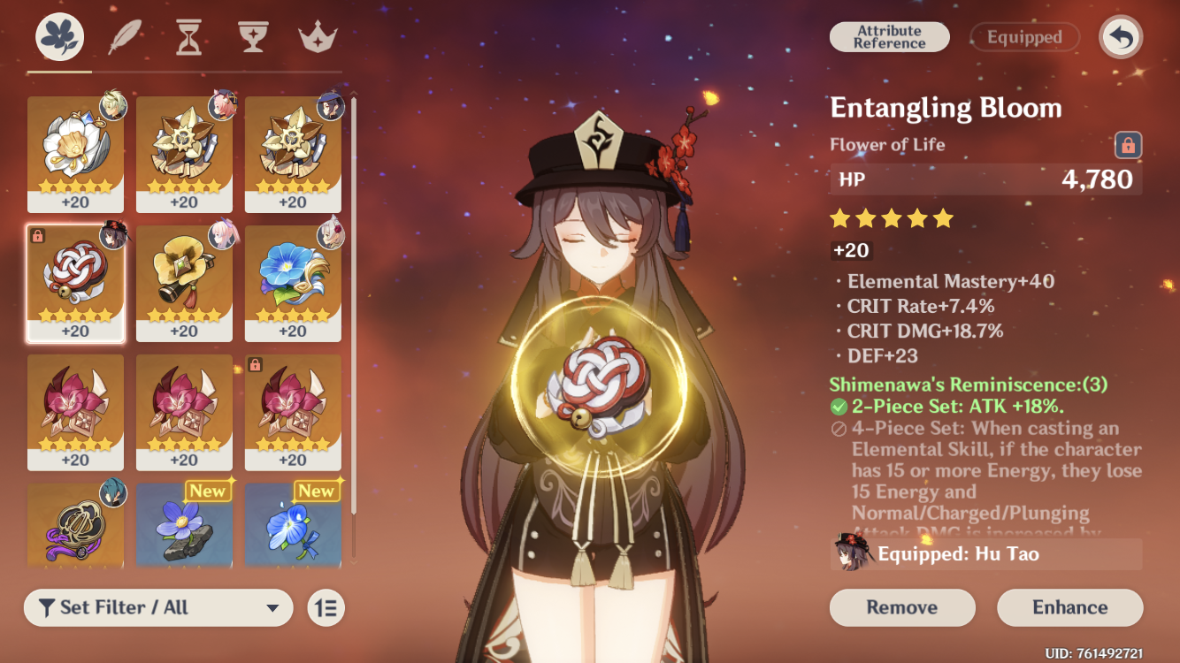 What’s wrong with my Hu Tao the dmg is so low?! :’) Genshin Impact ...