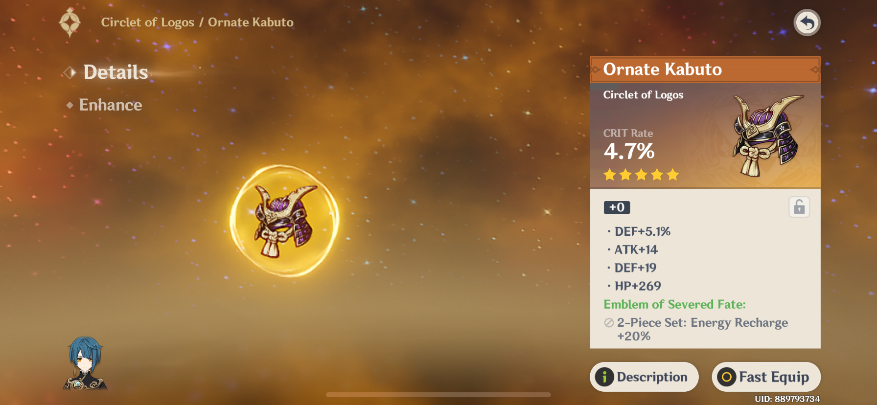 My fast CRIT rate Emblem look at the sbs Genshin Impact | HoYoLAB