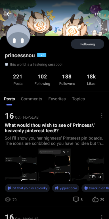 Follow her rn | HoYoLAB