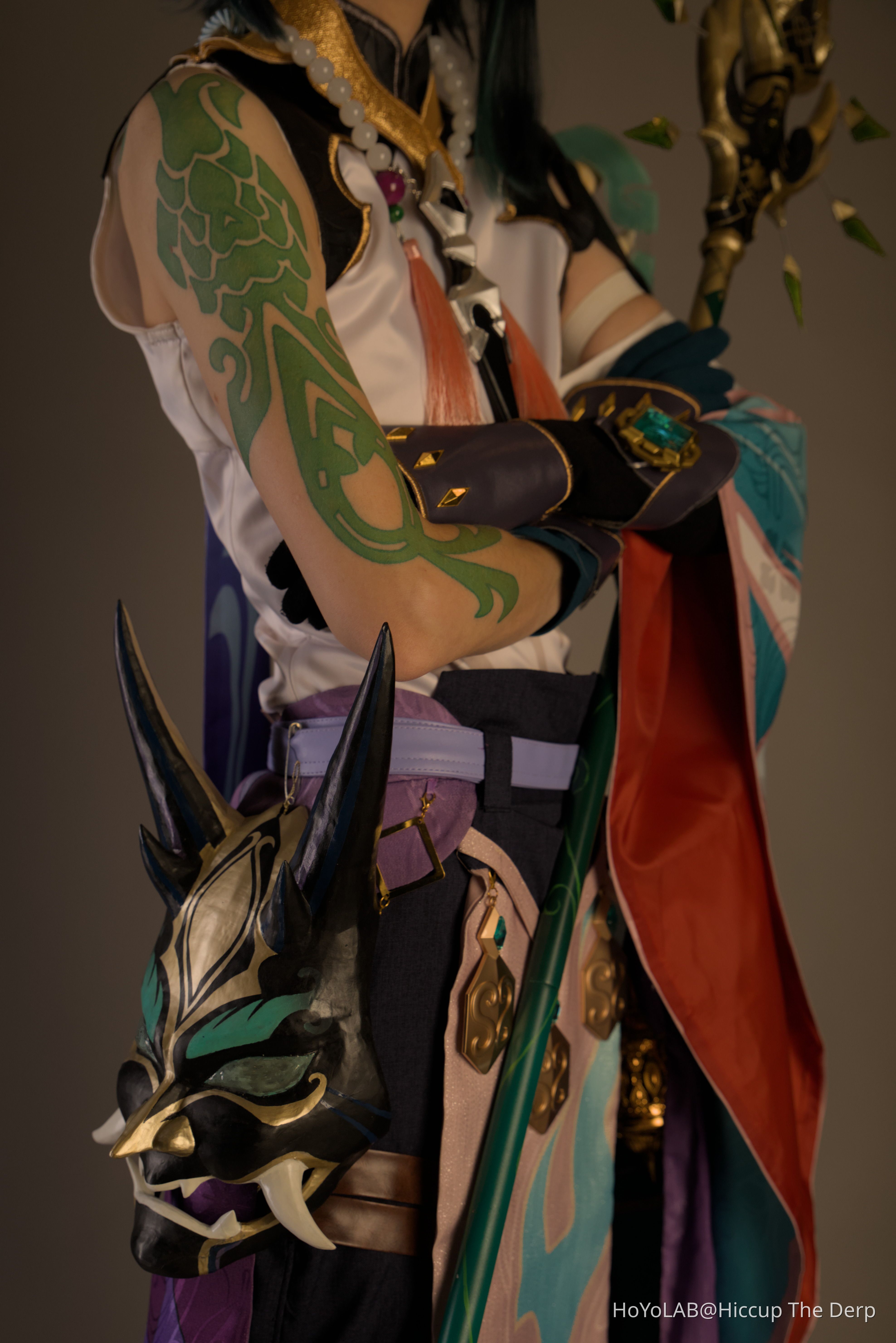 Real tattoo Xiao cosplay sneakpeak Genshin Impact | HoYoLAB