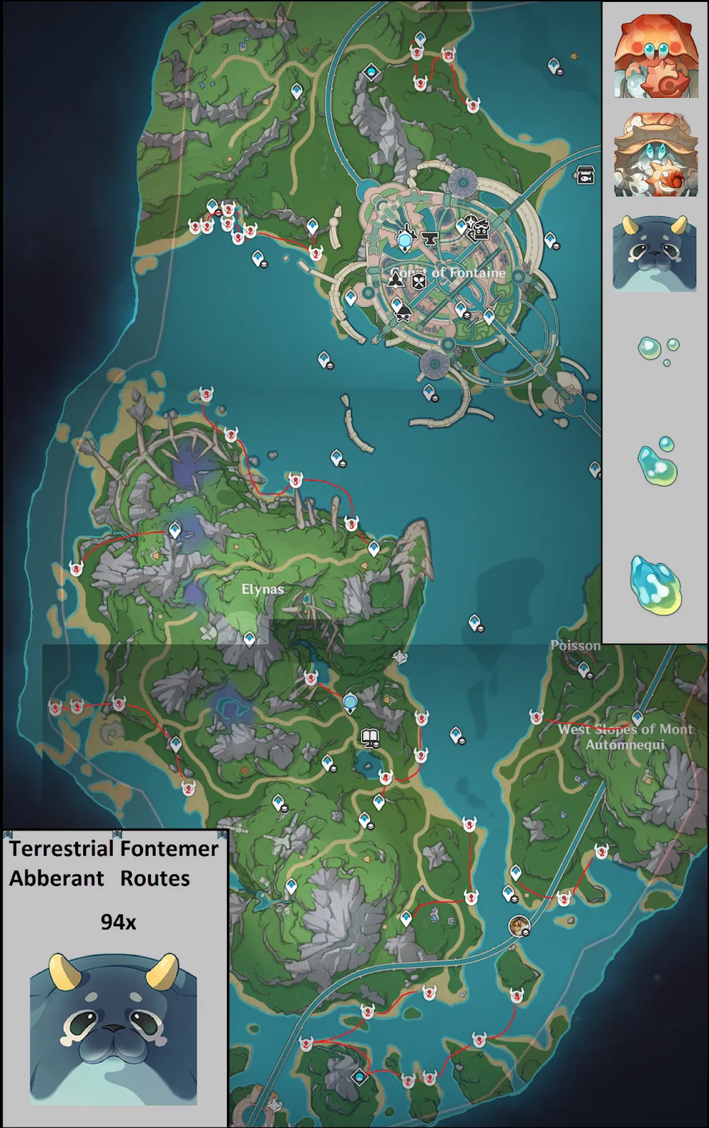 [V4.1 Second Half] Farming Routes Collection: Subdetection Units ...