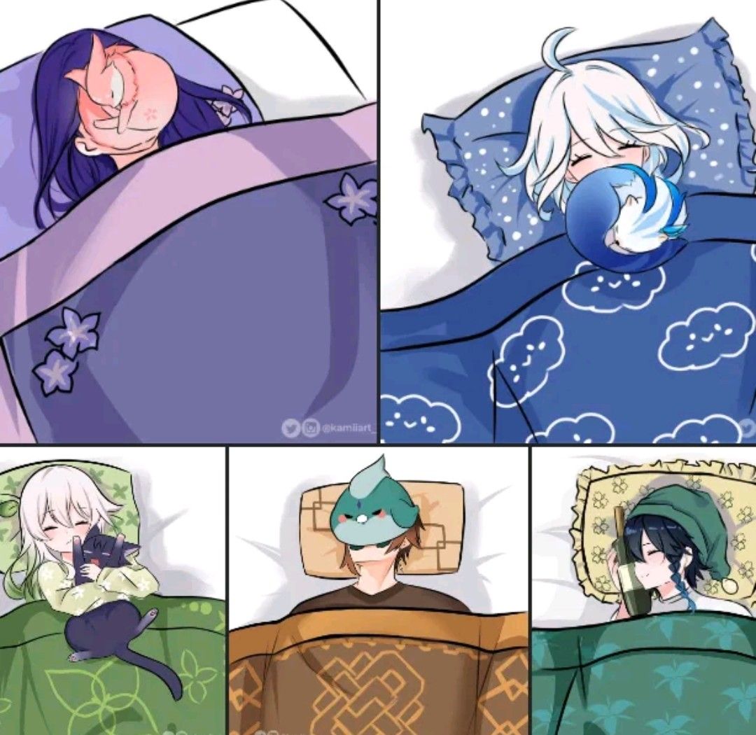 Archons Sleeping Genshin Impact | HoYoLAB