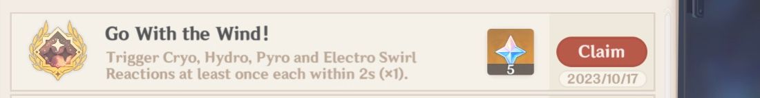 So many ppl boutta get swirl elemental achievements for ventis rerun ...