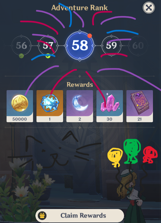 Adventure Rank - 58 Genshin Impact | HoYoLAB