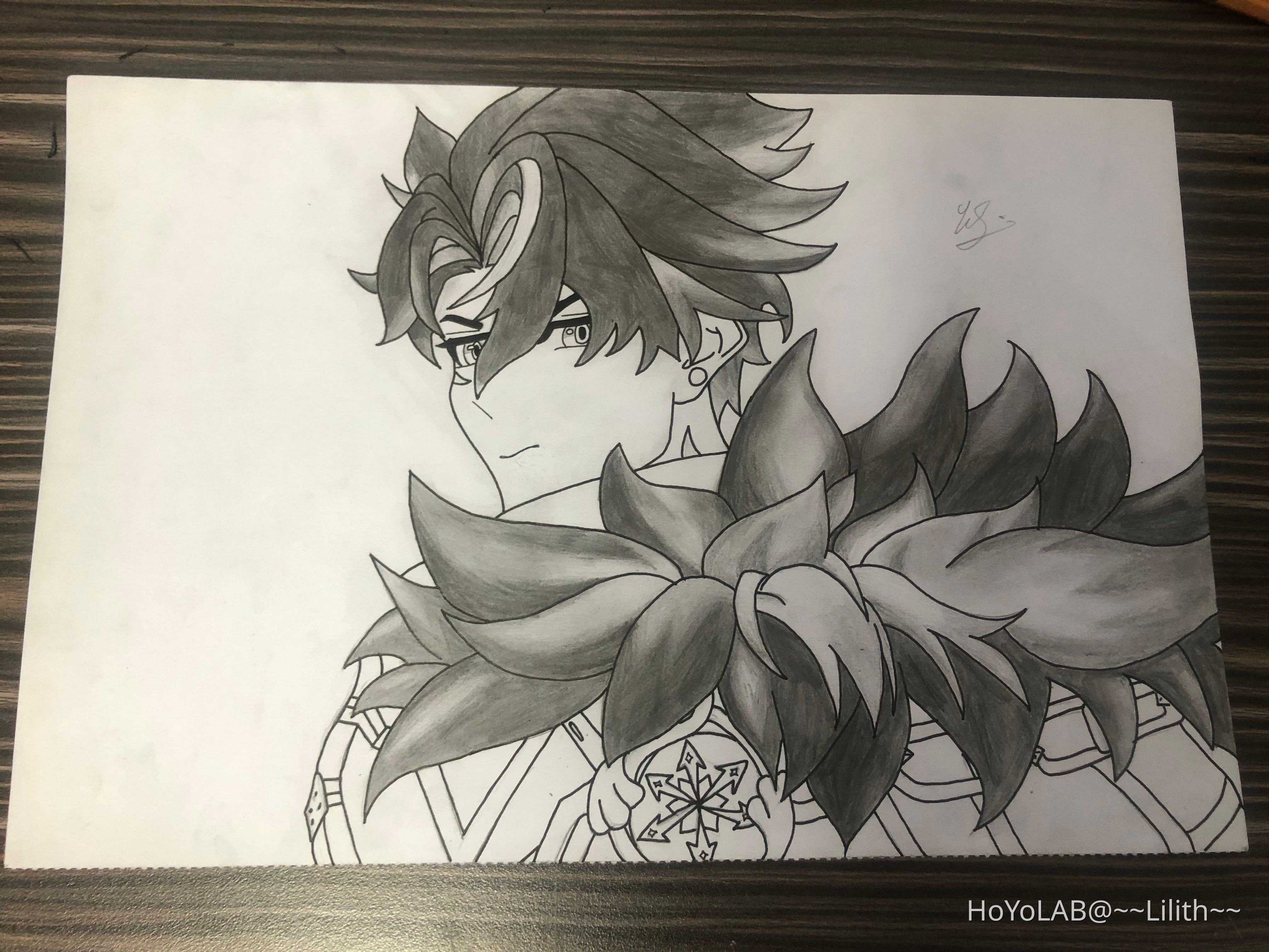 I tried drawing Wriothesley :D Genshin Impact | HoYoLAB