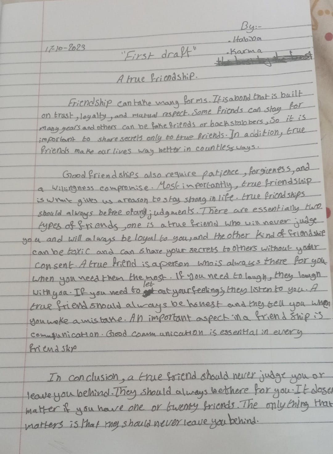 kinda a vent/rant that smth happen in school (the paragraph on the pic ...