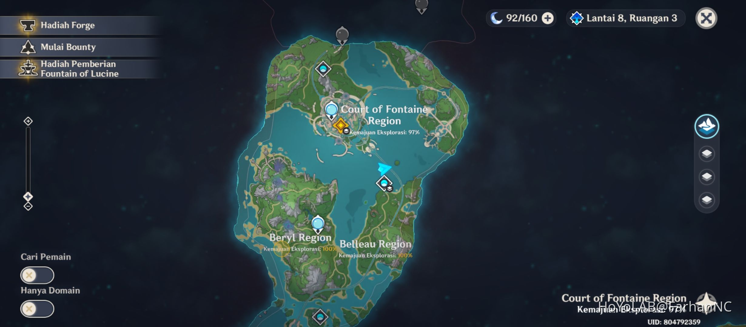 Akhirnya kelar juga explore map fountain 4.0 Genshin Impact | HoYoLAB