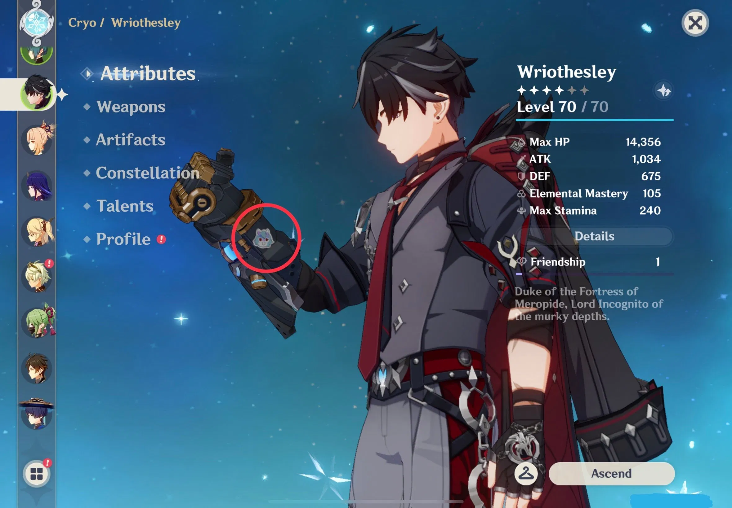 He has STICKERS ON HIS GAUNTLET!! Genshin Impact | HoYoLAB