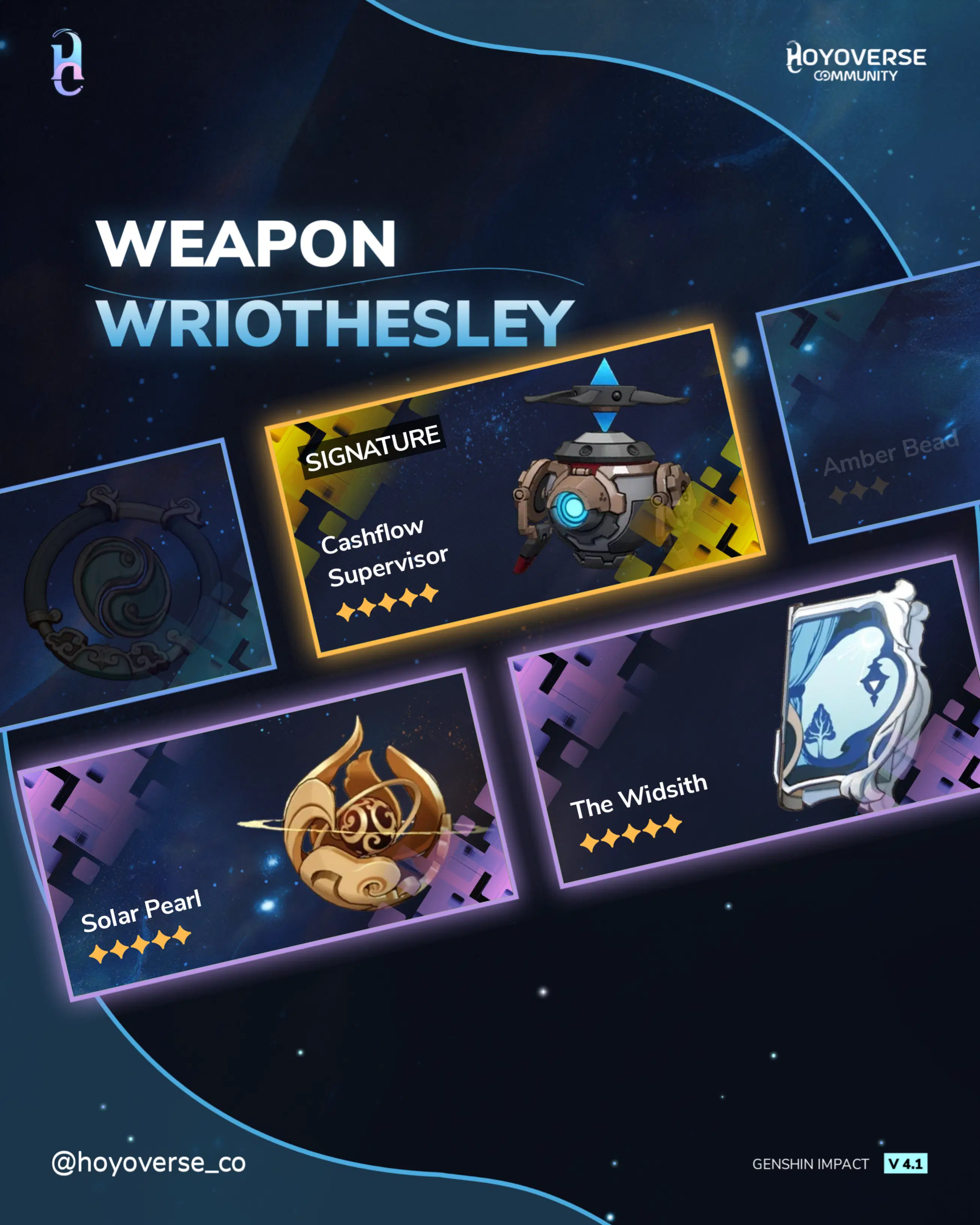 WRIOTHESLEY BUILD - GENSHIN IMPACT V4.1 Genshin Impact | HoYoLAB